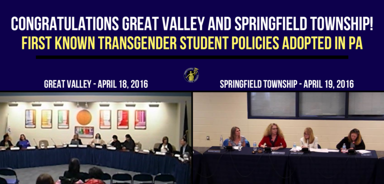 Great Valley + Springfield Adopt First Known Trans Policies in PA – The ...